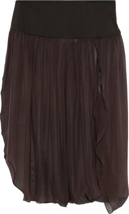 Paloma Wool jupe volantée à taille haute - Marron