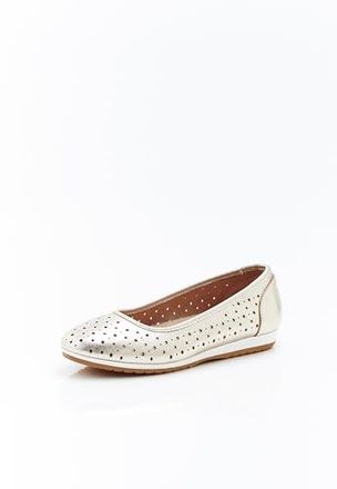 Damart Ballerines Climatyl Dessus Cuir perfor&eacute; Jaune Taille 41