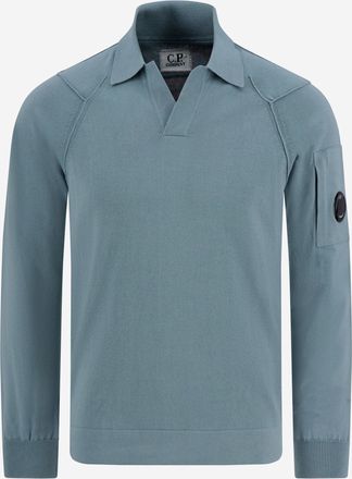 C.P. Company Polo en coton &agrave; manches longues Cp Company