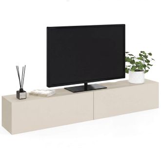 IDMarket Mobile Tv Sospeso Elio 180 Cm 2 Ante Beige