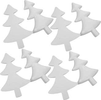 NUOBESTY 8stücke Pack Bemalte Weihnachtsbäume Aus Schaumstoff Für DIY-bastelarbeiten Dekoration Für Zuhause Und Büro Künstliche Bäume Zum Bemalen Und Bauen