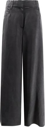 Alysi Femme, Pantalons, Noir, Taille: 36 FR Wide Pantalons