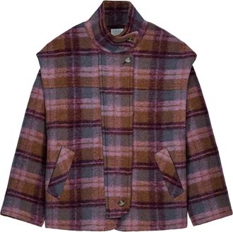 Louise Misha Manteau Kristina Carreaux Laine - Collection Femme Louise Misha