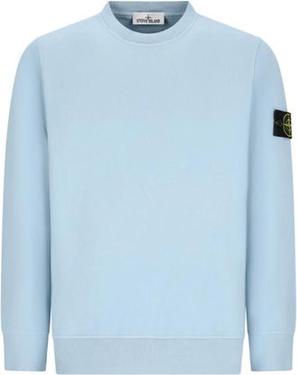 Stone Island Homme, Sweatshirts et sweats &agrave; capuche, Bleu, Taille: XL SweaT-shirt ras du cou coupe classique avec manches raglan