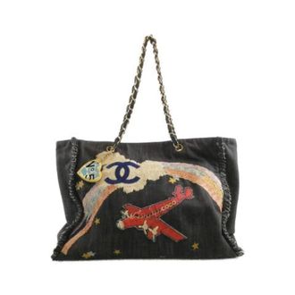 Chanel Pre-owned Denim Shoulder Bag - - Pre-owned - Damen - Schwarzk - ONE SIZE