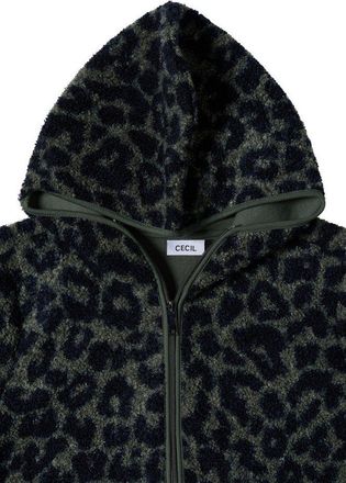 Cecil Sweatjacke TOS Leo AOP Teddy T-Shirt Jack