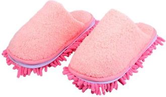 BESPORTBLE LIFKOME Pantoufles Chaudes dInt&eacute;rieur en Tissu Doubl&eacute; Polaire Taille Moyenne Couleur Rose Pantoufles DHiver Confortables et &Eacute;paisses pour Maison pour 