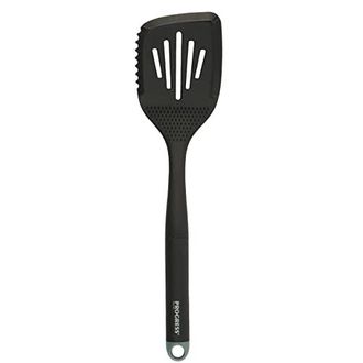 PROGRESS Progress BW09568GEU7 Shimmer Pfannenwender, Nylon geschlitzt K&uuml;chenutensil mit Integrierter Knoblauch-Reib- und Separator, BPA-Frei, speziell abgeflac