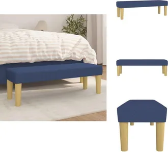 vidaXL Vidaxl - Sitzbank Blau 100x30x30 cm Stoff - Sitzbank - Sofa - Couch - Blau - Polsterung