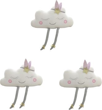 BESTONZON 3St L&auml;chelnwolkenkissen Pl&uuml;schtier Clouds Pillows Sauf babrie esszimmersofa couchablage Bed Dekokissen Sofa-R&uuml;ckenkissen gef&uuml;llte Puppen beschwichtige