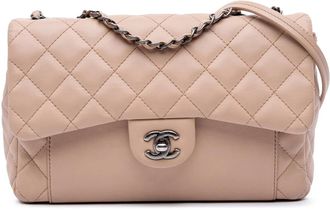 Chanel Hobo Bags - Medium CC Quilted Calfskin Single Flap - Gr. unisize - in Braun - f&uuml;r Damen