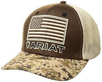 Ariat Ariat Mens Patriot Mesh Back Cap, Brown, One Size