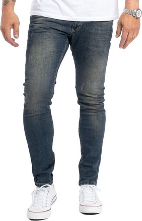 Rock Creek Designer Herren Jeans Hose Stretch Jeanshose Basic Slim Fit [RC-2116 - Blue Vintage - W33 L34]