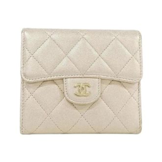 Chanel Portefeuille Pre-owned (tri-pli) - Femme - Pre-owned - Blanc - Taille: ONE Size