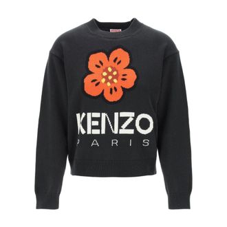 Kenzo Kuscheliger Strickpullover - - Knitwear - Damen - Schwarzk - S