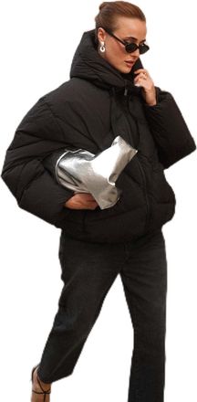 someday Damen Jacke | VORTEA Regular Daunenjacke mit Diamantensteppung Black, 38