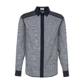 Saint Laurent Sheer Shirt - - Shirts - Herren - Blau - L