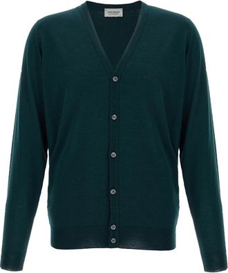 John Smedley Homme, Pulls, Vert, Taille: 2XL Petworth Wool Cardigan