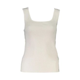Tommy Hilfiger Tommy Hilfiger Bianco Modal Women Tank Top - - Tops - Damen - Wei&szlig; - S