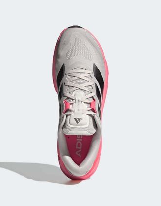 adidas Adistar 5 baskets de running grises et roses