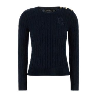 Polo Ralph Lauren Femme, Pulls, Bleu, Taille: 42 FR Pull en maille torsad&eacute;e