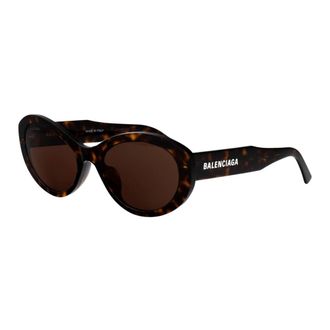 Balenciaga Ovale Sonnenbrille - - Accessories - Damen - Braun - 56 MM