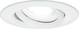 Paulmann 936.72 Einbauleuchte LED Nova Plus rund 1x6W GU10 Weiß matt schwenkbar dimmbar IP65 strahlwassergeschützt