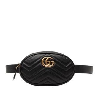Gucci Pre-owned Gesteppte G&uuml;rteltasche - - Pre-owned - Damen - Schwarzk - ONE SIZE