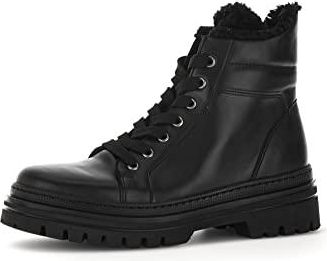 Gabor Femme Bottines, Dame Rangers,Semelle int&eacute;rieure Amovible,Bottes &agrave; Lacets,Bottes dhiver,Chaussures dhiver,Noir (Schwarz) / 27,39 EU / 6 UK