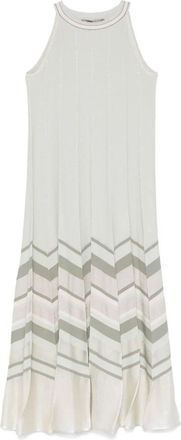 D.exterior Femme, Robes, Vert, Taille: 38 FR Robe Midi Vert Menthe &agrave; Fil M&eacute;tallique