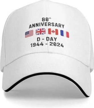 Generic Hiver Coton Chaud, Femmes Hommes 1944 D Day 2024 80e Anniversaire Normandie Chapeau Extérieur Automne Casquette Casquette De Baseball Décontractée 202