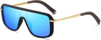 Generic Lunettes De Soleil Polaris&eacute;es &Agrave; Grande Monture For Hommes Et Femmes, Lunettes De Soleil De Sport, De Conduite, De F&ecirc;te(Blue)