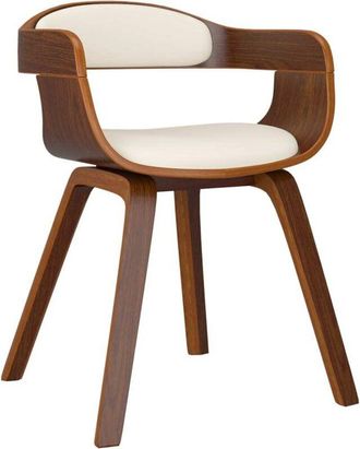 vidaXL Chaise de salle &agrave; manger en bois et &eacute;l&eacute;gante qualit&eacute; de haute qualit&eacute;-qualit&eacute; diff&eacute;rentes couleurs couleur : Cr&egrave;me - brun fonc&eacute;