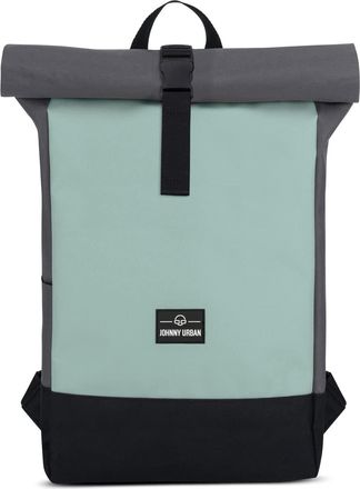Johnny Urban Rucksack Damen & Herren Mint - Ryan - Rolltop Backpack mit Laptopfach f&uuml;r Uni Business Fahrrad - Nachhaltig - Wasserabweisend