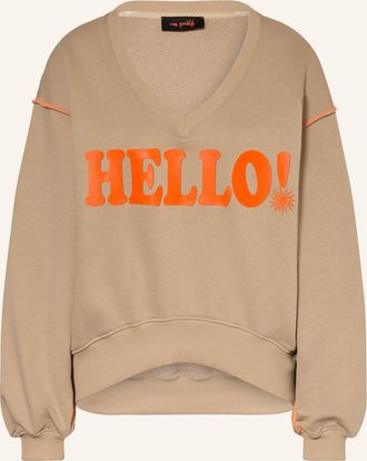 Miss Goodlife Miss Goodlife Sweatshirt Mit Schmucksteinen beige