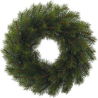 Creativ Green künstlicher Tannen-Kranz 25 cm I Weihnachtskranz mit 56 naturgetreuen Ästen I hochwertiger Tannen-Weihnachtskranz I Adventskranz künstlich I Türschmuc