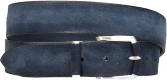 Orciani Homme, Accessoires, Bleu, Taille: 100 CM Suede Buckled Belt