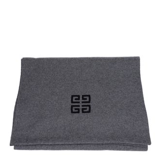 Givenchy Mens Gray Wool Scarf