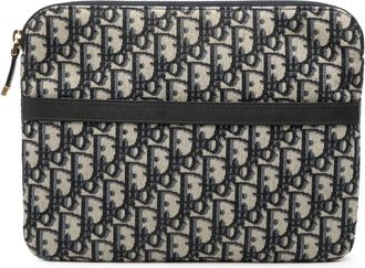 Dior 2019 Oblique Canvas clutch bag - Blau