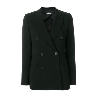 Alberto Biani Femme, Vestes, Noir, Taille: 38 FR Blazer Noir &agrave; Double Boutonnage &Eacute;cologique