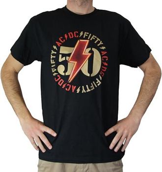 AC/DC T-shirt Power Up pour homme, Fifty, 3XL