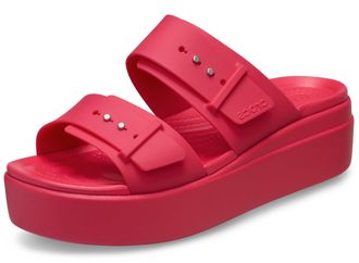 Crocs Damen Brooklyn Buckle Low Wedge Sandal, Digital Raspberry, 41/42 EU