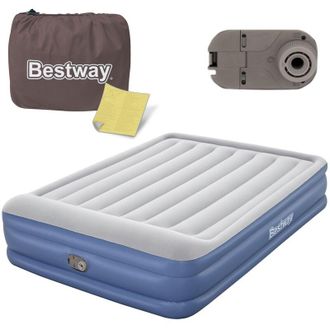 Bestway Aufblasbare Matratze 203x152x46 cm mit eingebauter elektrischer Pumpe Bestway 67630
