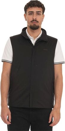 HUGO BOSS Homme, Vestes, Noir, Taille: L Ow-Lite-X-Vest gilet en tissu