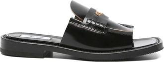 Moschino Femme, Chaussures, Noir, Taille: 37 1/2 EU Moschino Sandales Black