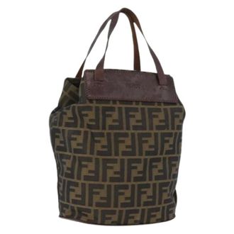 Fendi Sac seau en toile Zucca Pre-owned - Femme - Pre-owned - Brun - Taille: ONE Size