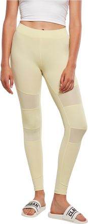 Urban Classics Damen Ladies Tech Mesh Leggings Leggings, Softyellow, 5XL