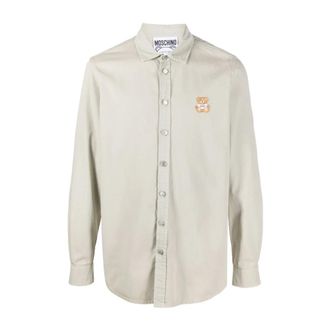 Moschino Graue Hemden f&uuml;r M&auml;nner - - Shirts - Herren - Grau - 3XL