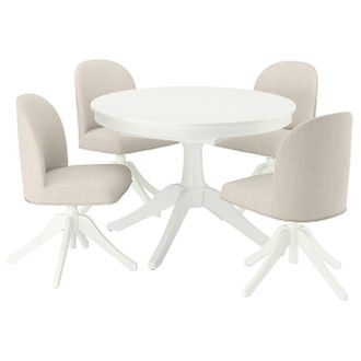 IKEA ROSENTORP / ROSENTORP Tisch und 4 St&uuml;hle