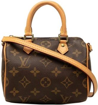 Louis Vuitton Pre-owned Nano Speedy - Femme - Pre-owned - Brun - Taille: ONE Size